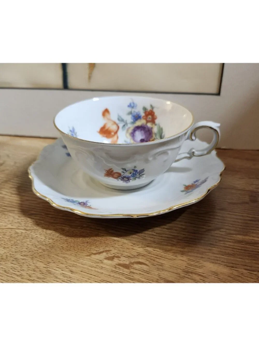 Vintage | Dining | Mismatched China Tea Cups Saucers Pinks Florals Tea ...